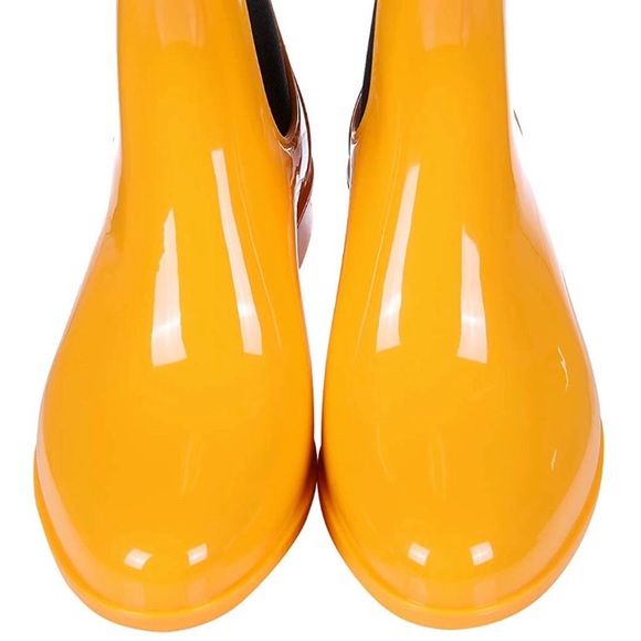 Shoes | Stylish Yellow Colored Rain Boots New | Poshmark
